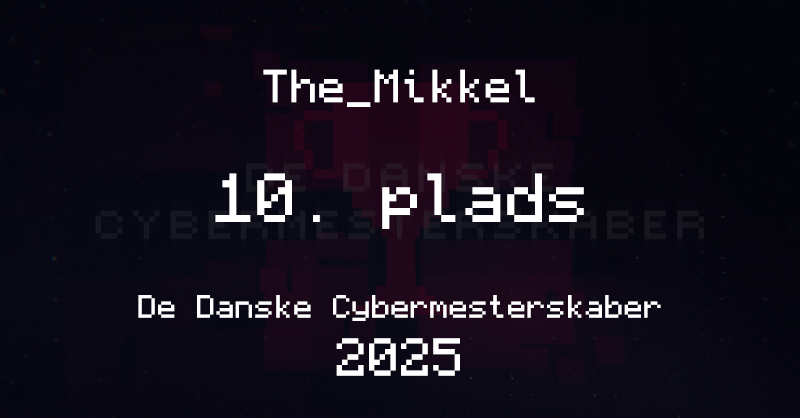 De Danske Cybermesterskaber 2025 writeup